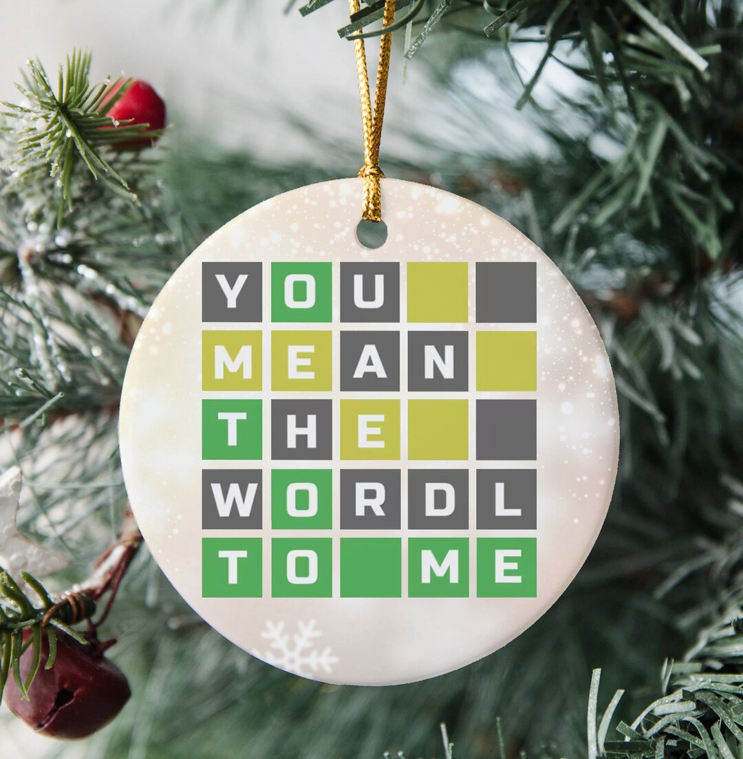 Personalized Wordle 2022 Ornament Wordle Christmas Gift - Etsy
