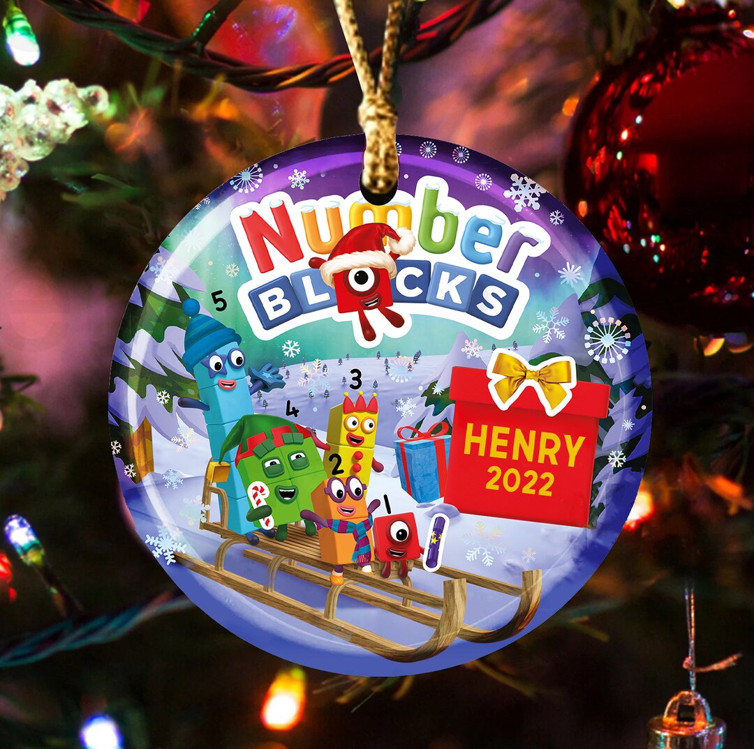Personalized Numberblocks Ornament Numberblocks Christmas - Etsy