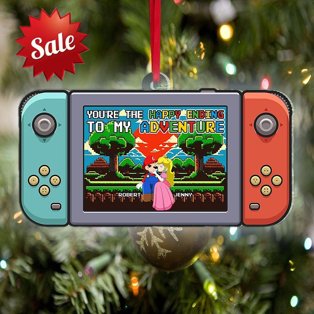 Personalized Super Mario Christmas Ornament Custom Super - Etsy