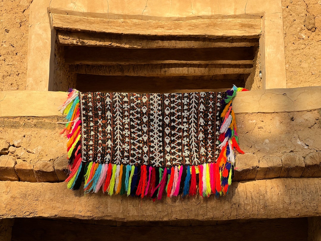Vintage Hand Embroidered Wedding Shawl From Siwa Oasis in Egypt - Etsy