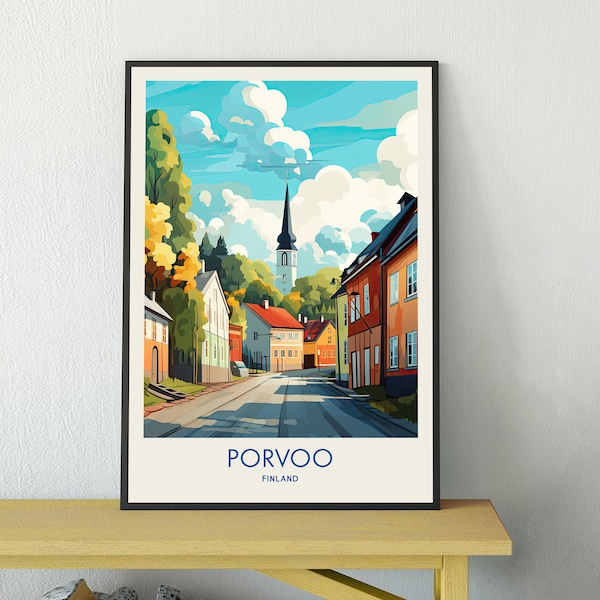 Porvoo Map Poster - Etsy