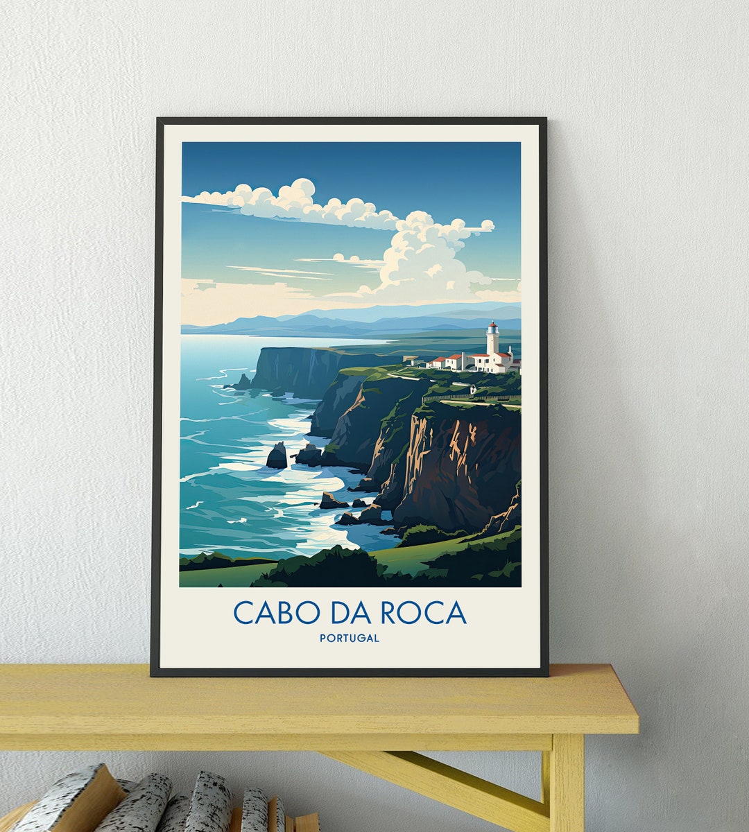 Cabo Da Roca Travel Poster Cabo Da Roca Print Portugal - Etsy