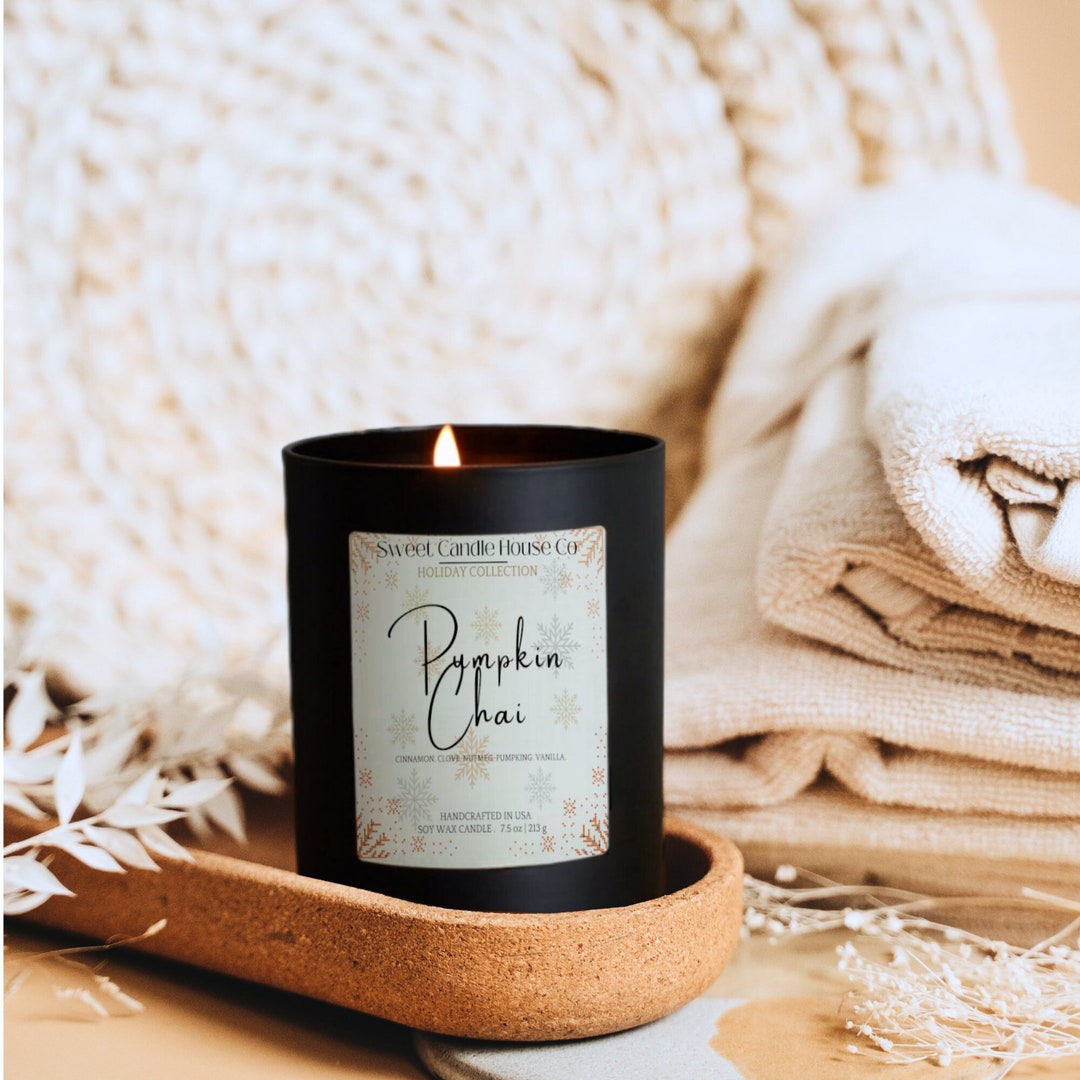 Pumpkin Candle, Pumpkin Chai Candle, Pumpkin Spice Candle, Autumn ...