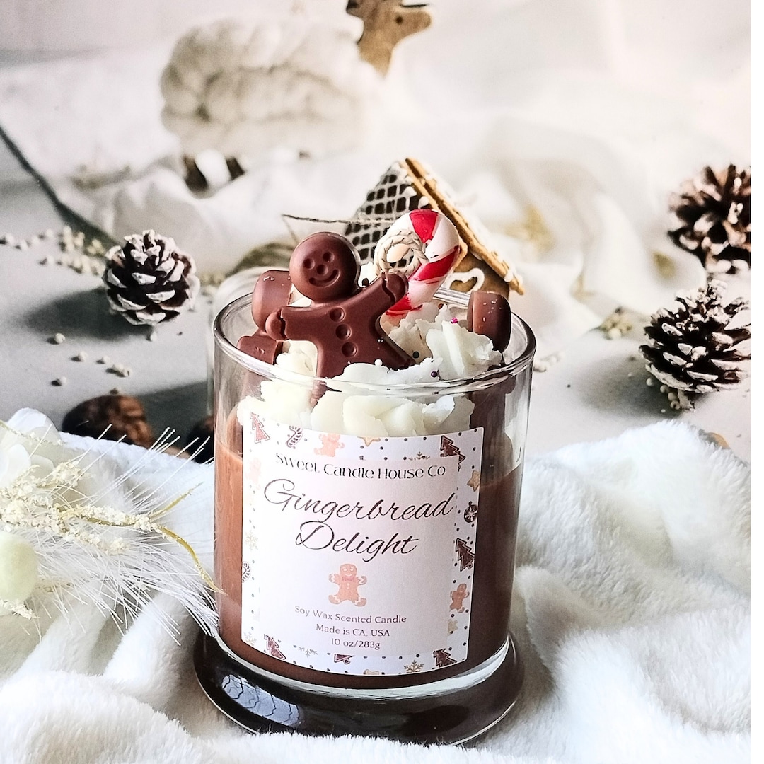 Gingerbread Candle Gift, Dessert Candles, Christmas Candle, Food Candle ...