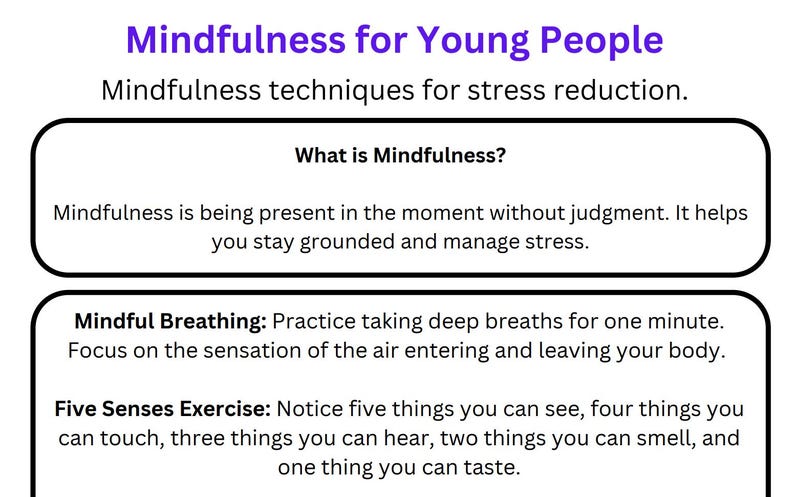 Mental Health Worksheet Set: Mindfulness, Self Love and Strengths ...