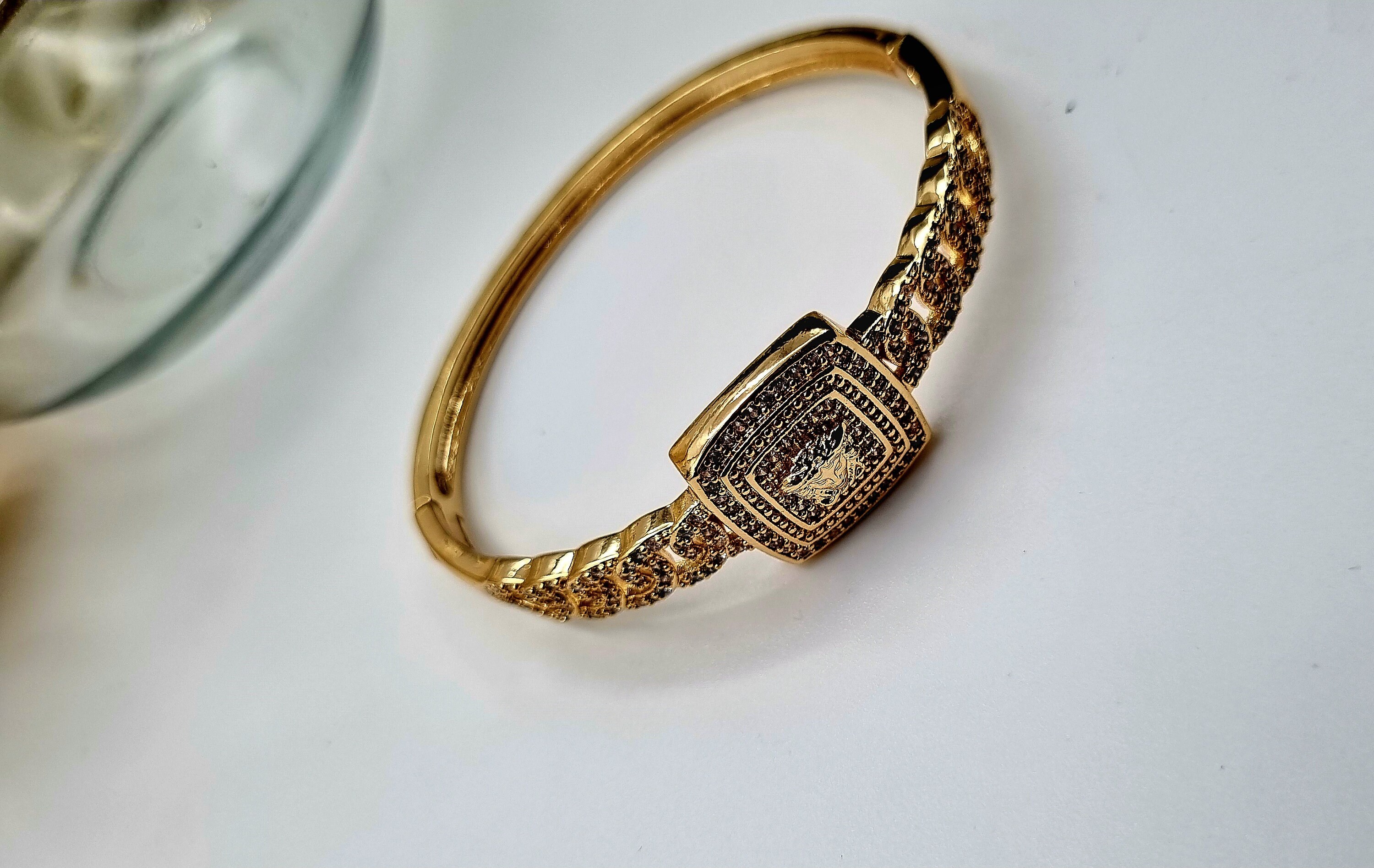 Elegant 18K Gold-plated Daily Wear Kada Bracelet for Woman & Girl - Etsy