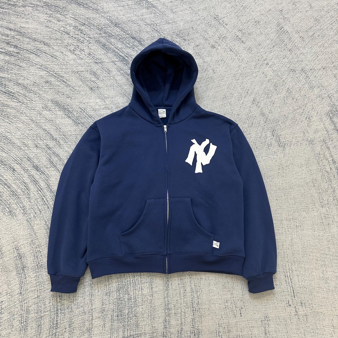 Akimbo Club “NY Noodle” New York Zip up Sweater Hoodie - Etsy
