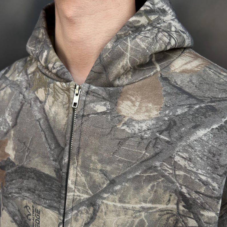 Akimbo Zip up Hoodie - Real Tree Camo - Etsy