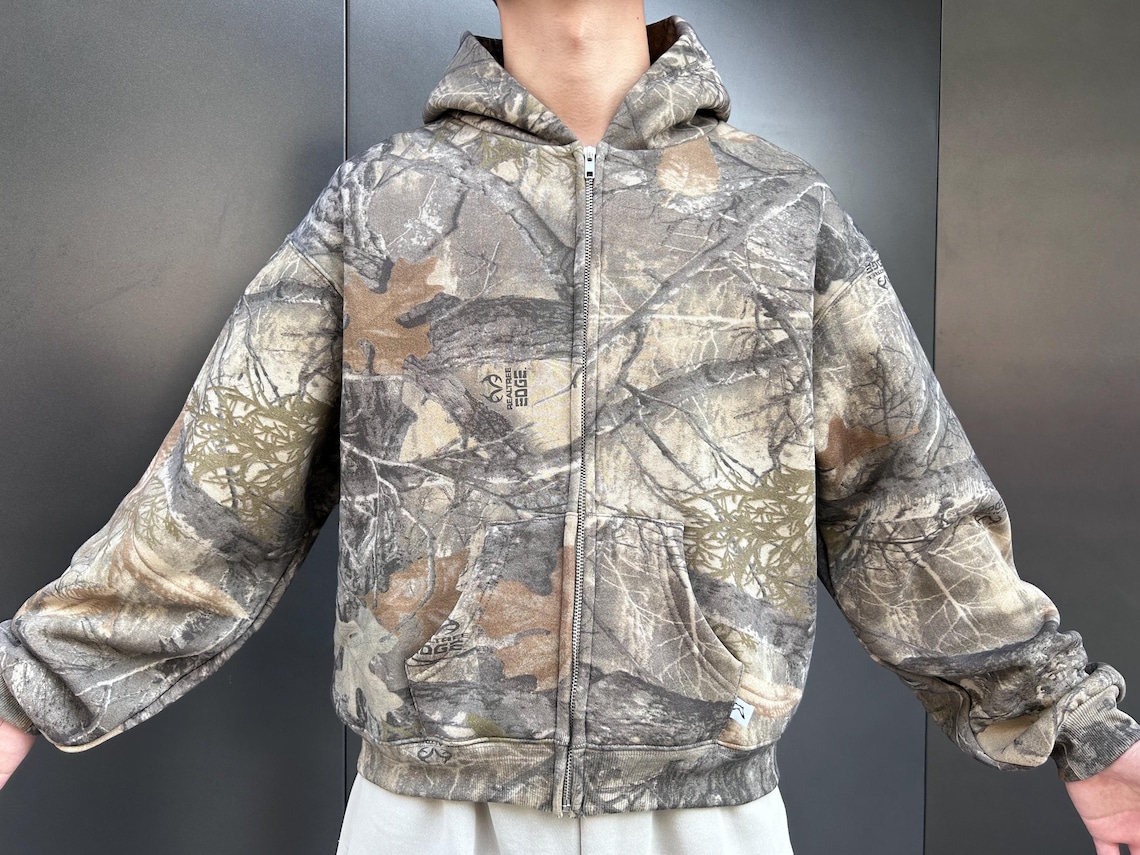 Akimbo Zip up Hoodie - Real Tree Camo - Etsy