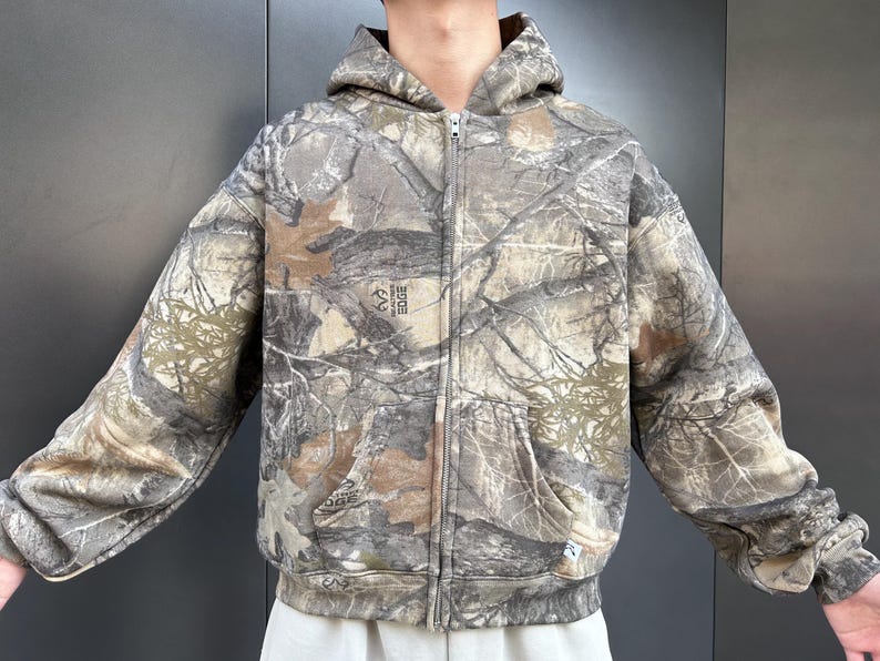 Akimbo Zip up Hoodie - Real Tree Camo - Etsy