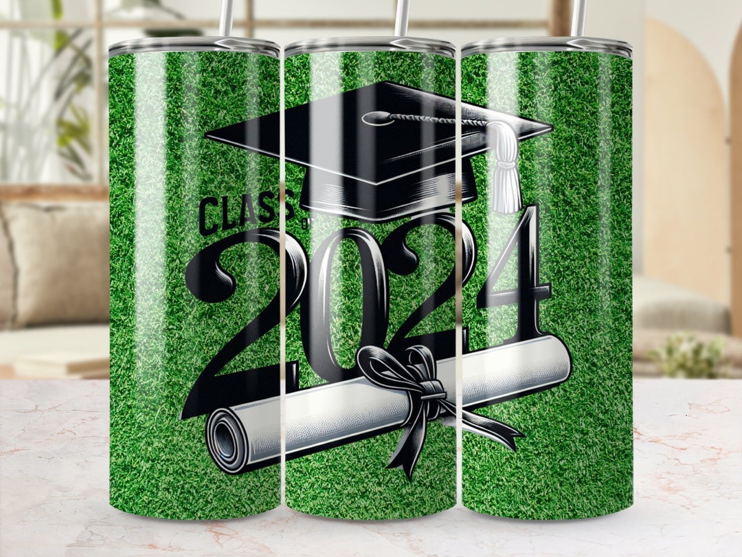 Class of 2024 Graduation Cap and Diploma Tumbler Design, 20oz Wrap for ...