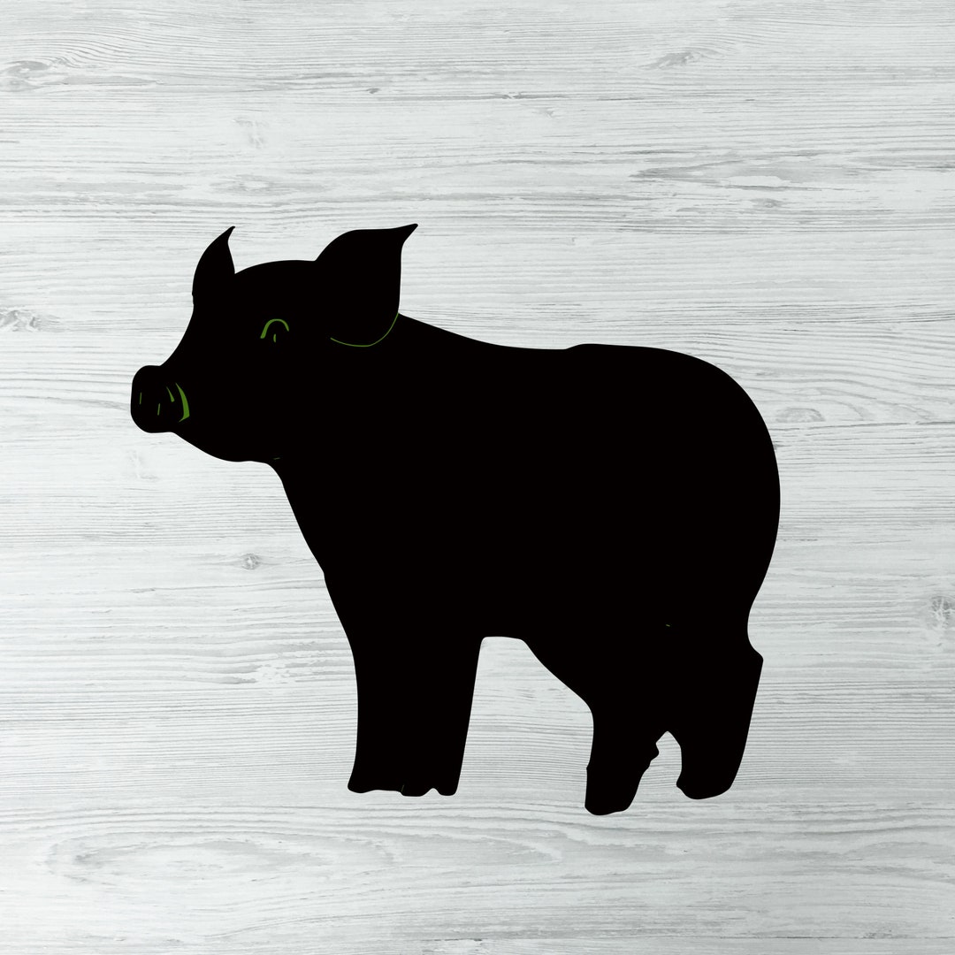 Silueta de cerdo SVG Descarga digital instantánea SVG PNG - Etsy México