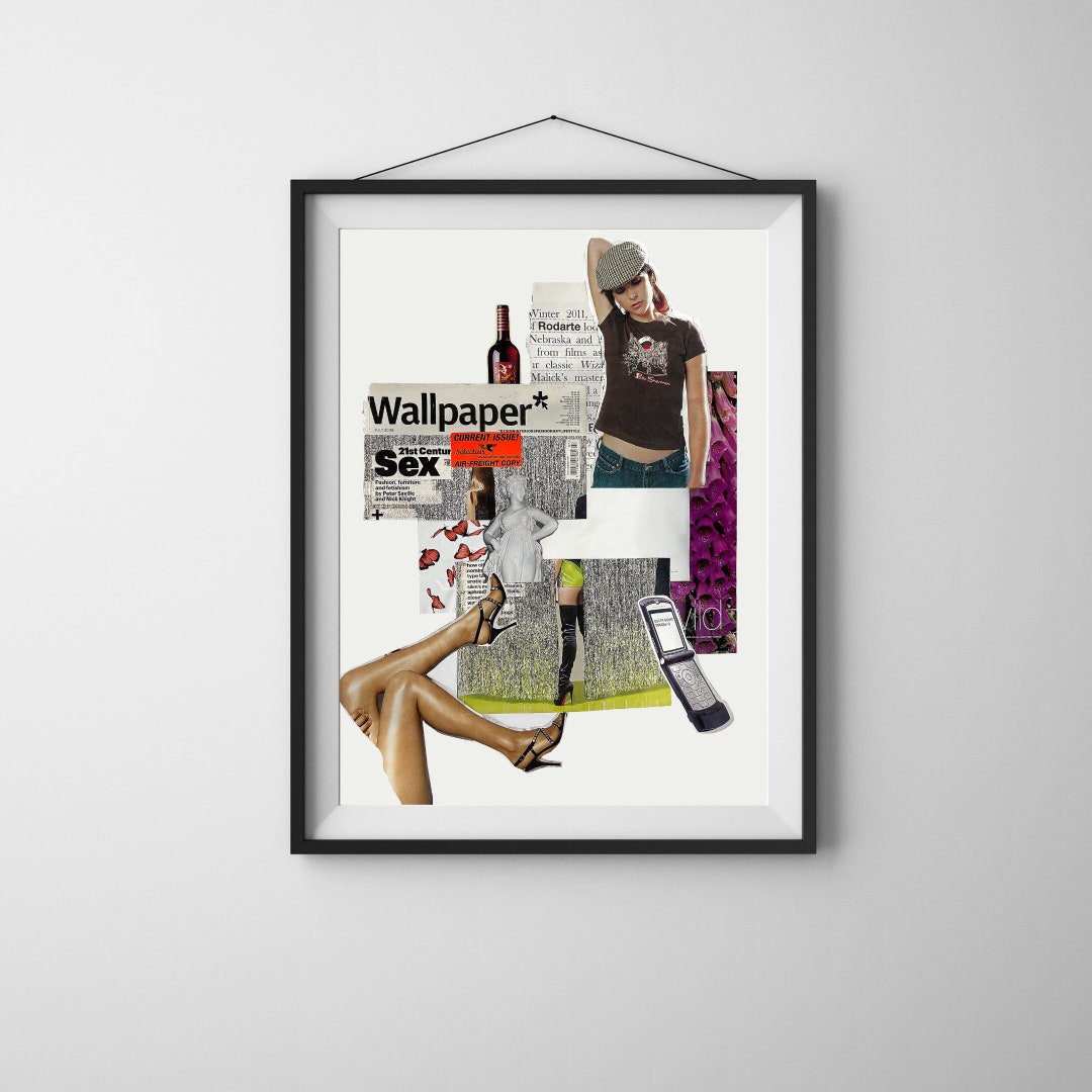 Vintage Glamour Girl Magazine Poster - Etsy