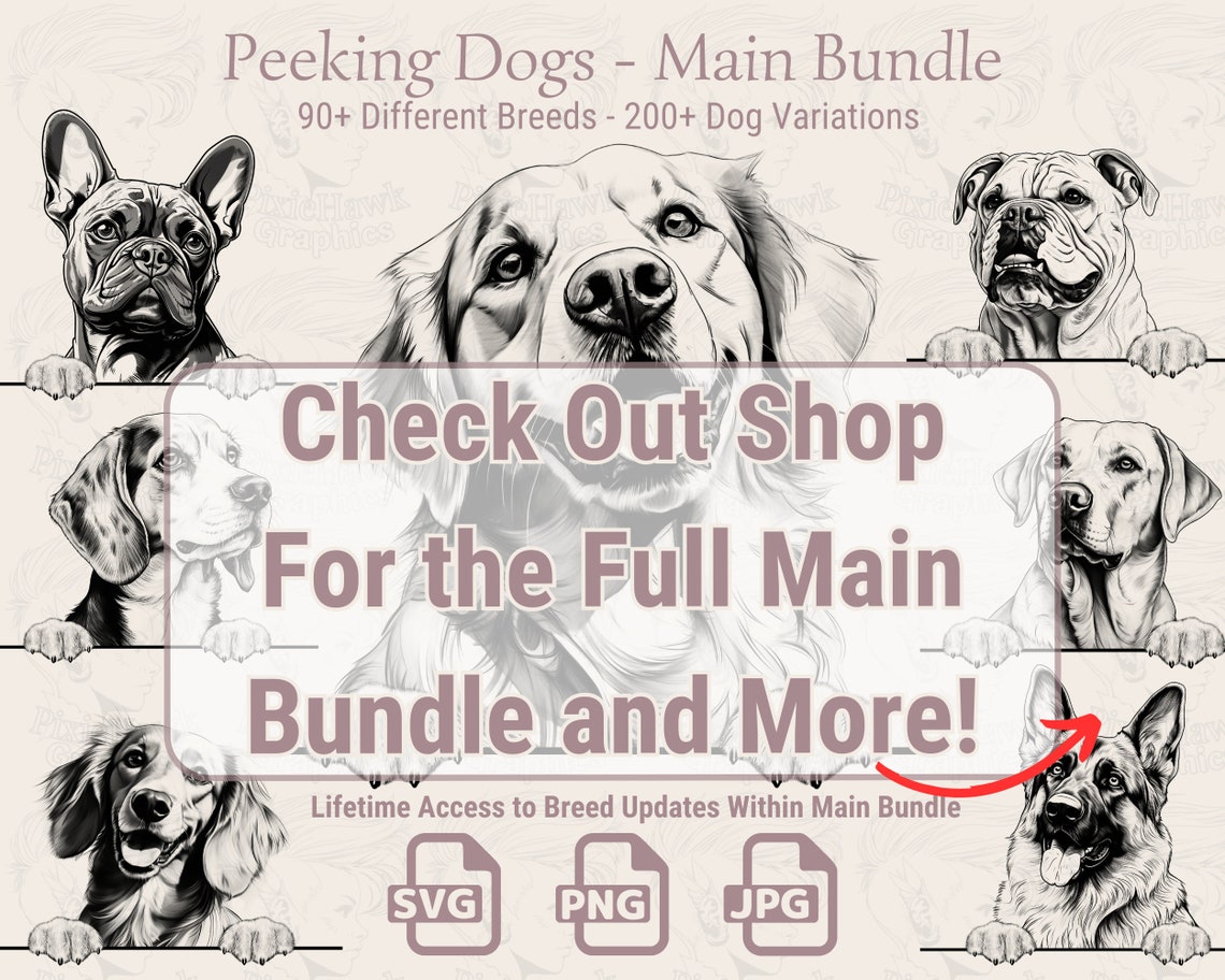 Peeking Dogs Lhasa Apso SVG PNG JPG Transparent - Etsy