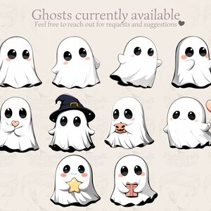 Cute Ghost Bundle | SVG | PNG | JPG | Transparent Background Included ...