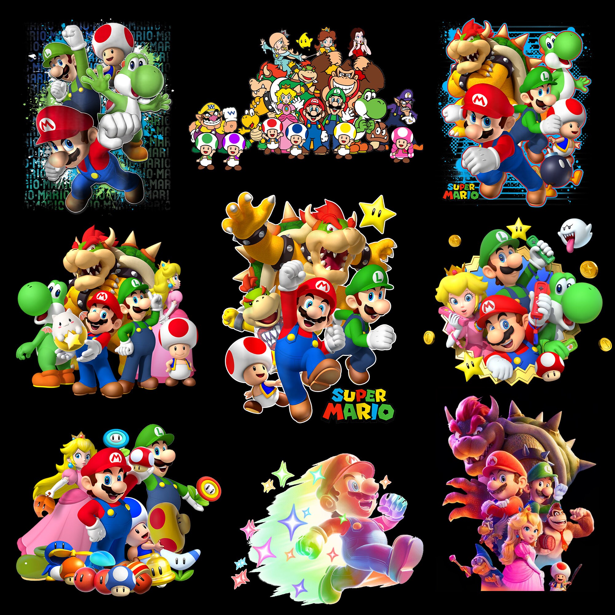 Super Mario PNG Bundle Mario Clipart Bundle Super Mario Bros - Etsy Canada
