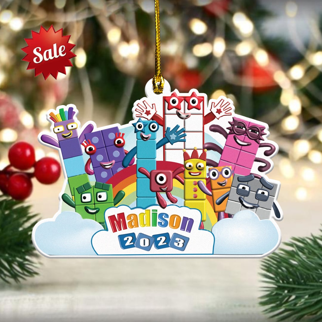 Personalized Numberblocks Christmas Ornament Number Blocks - Etsy