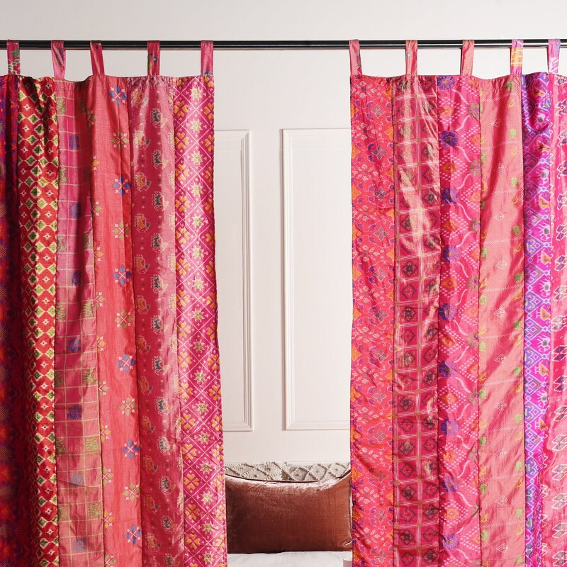 Patchwork Curtain - Etsy