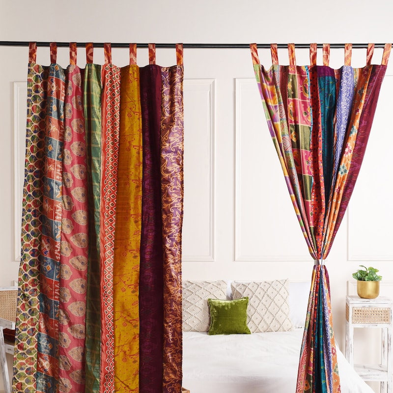 Multi Color Curtains - Etsy