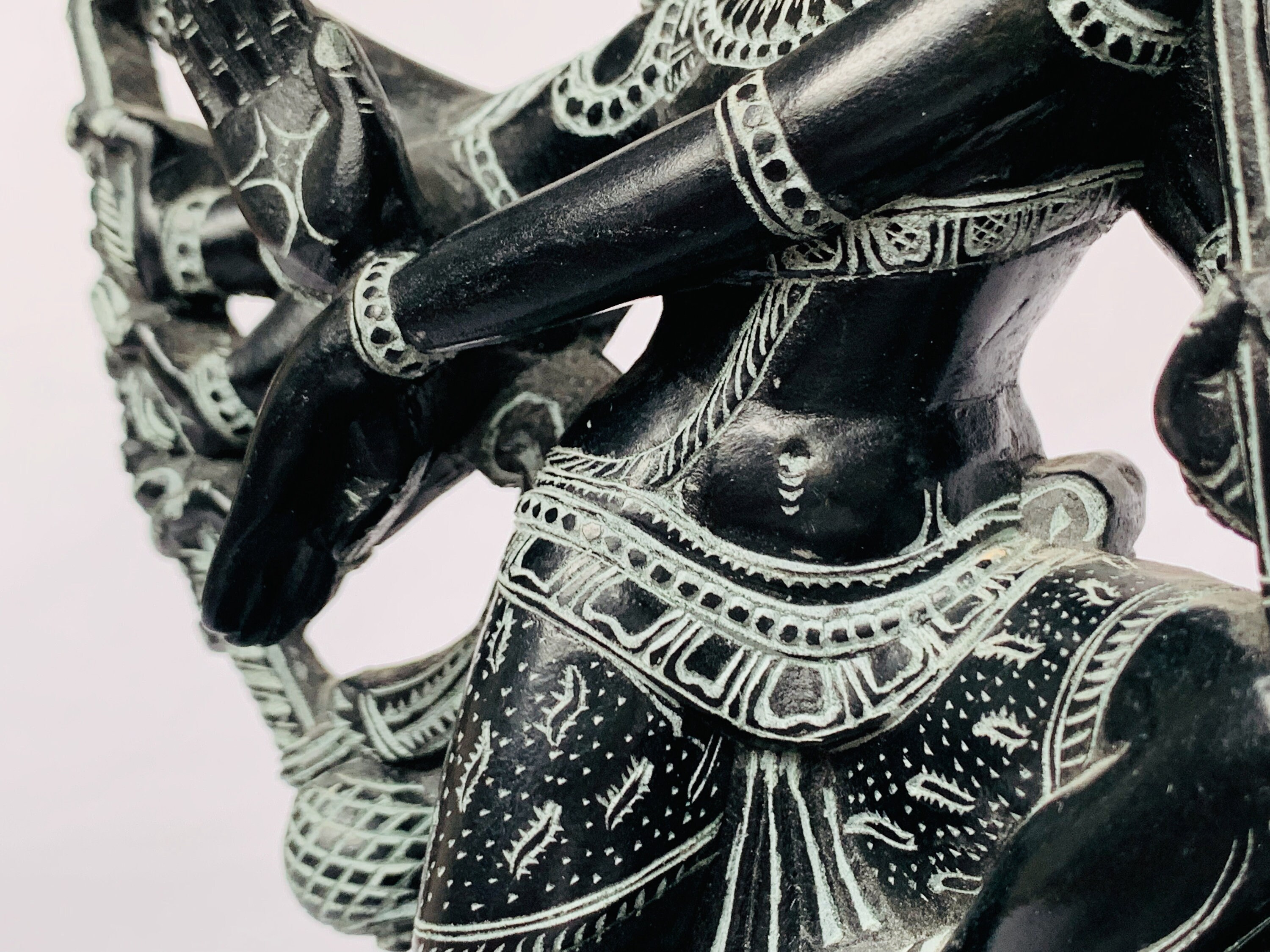 Nataraja, Dancing Shiva, 20 Cm Indian Stone Statue, Black Stone ...