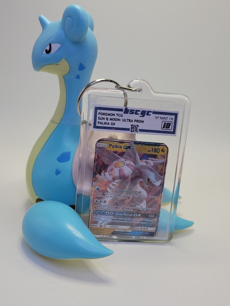 Palkia GX Keychain Pokemon Card Mini Graded Slab - Etsy