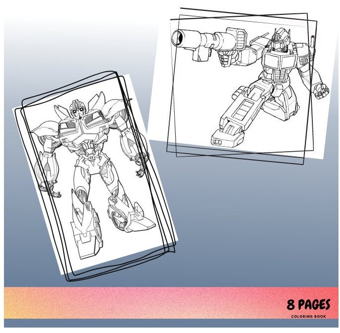 Free Coloring Pages For Boys Transformers Robe