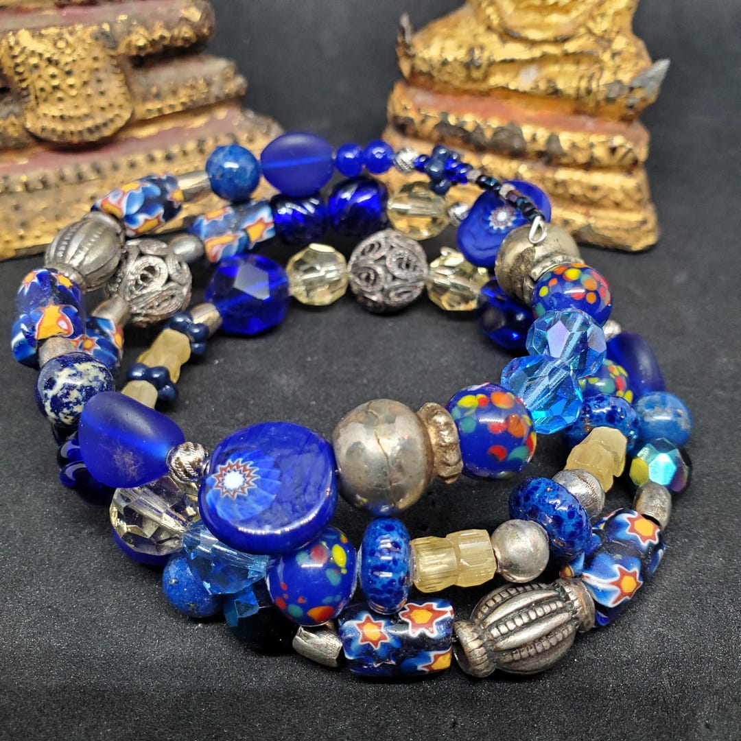 Santorini Vintage Bead Bracelet - Etsy