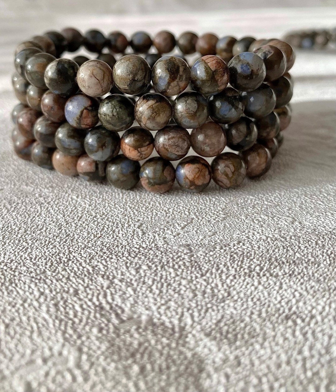 Llianite Que Sera 8mm Bead Crystal Bracelet - Handmade Natural Crystal ...