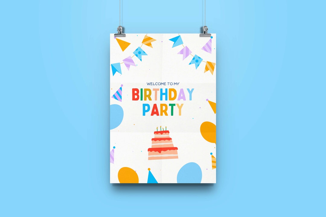 Editable Welcome Sign Template Canva Template Welcome Sign Etsy