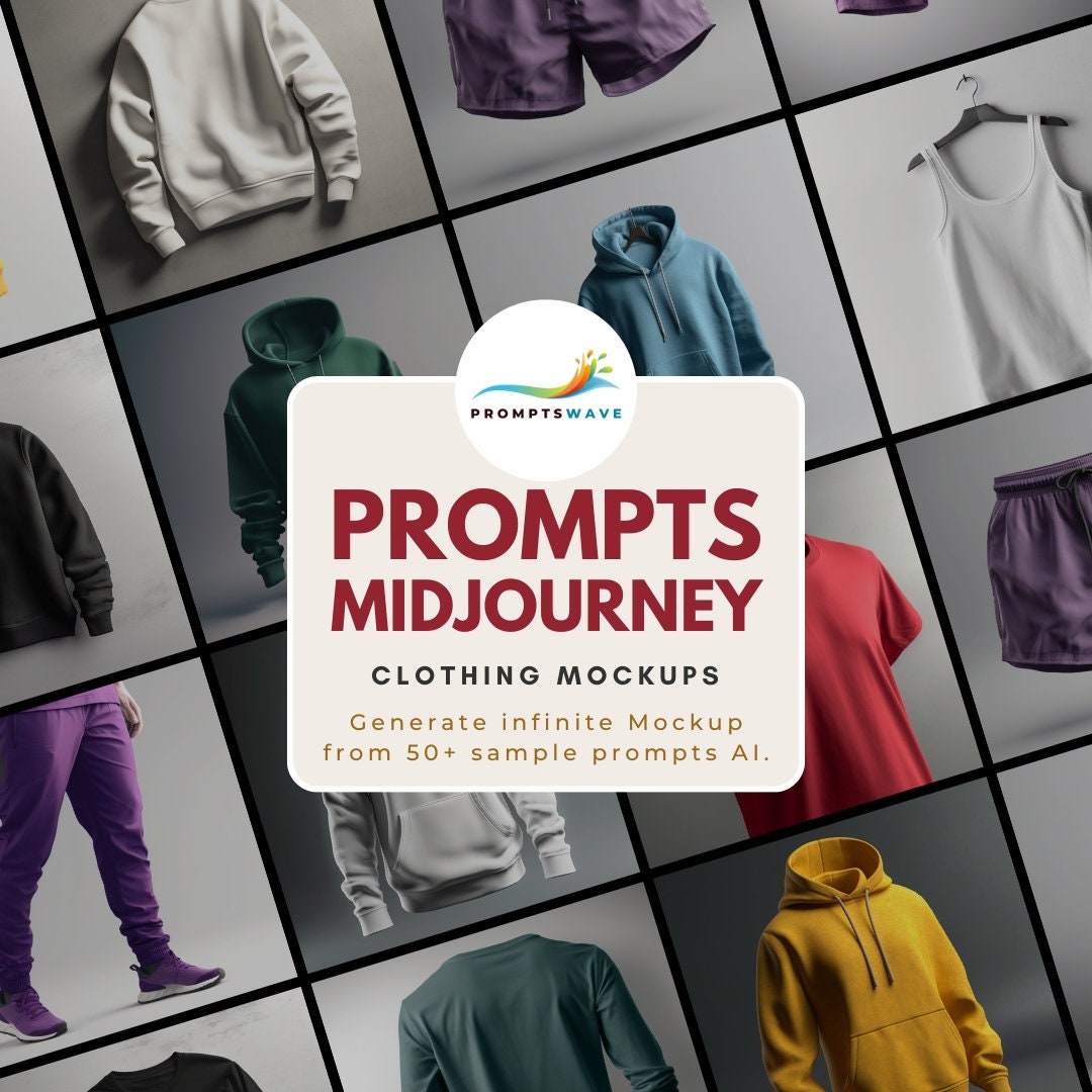 Mockup Clothing Prompts by Midjourney – Instant Download for Creative ...
