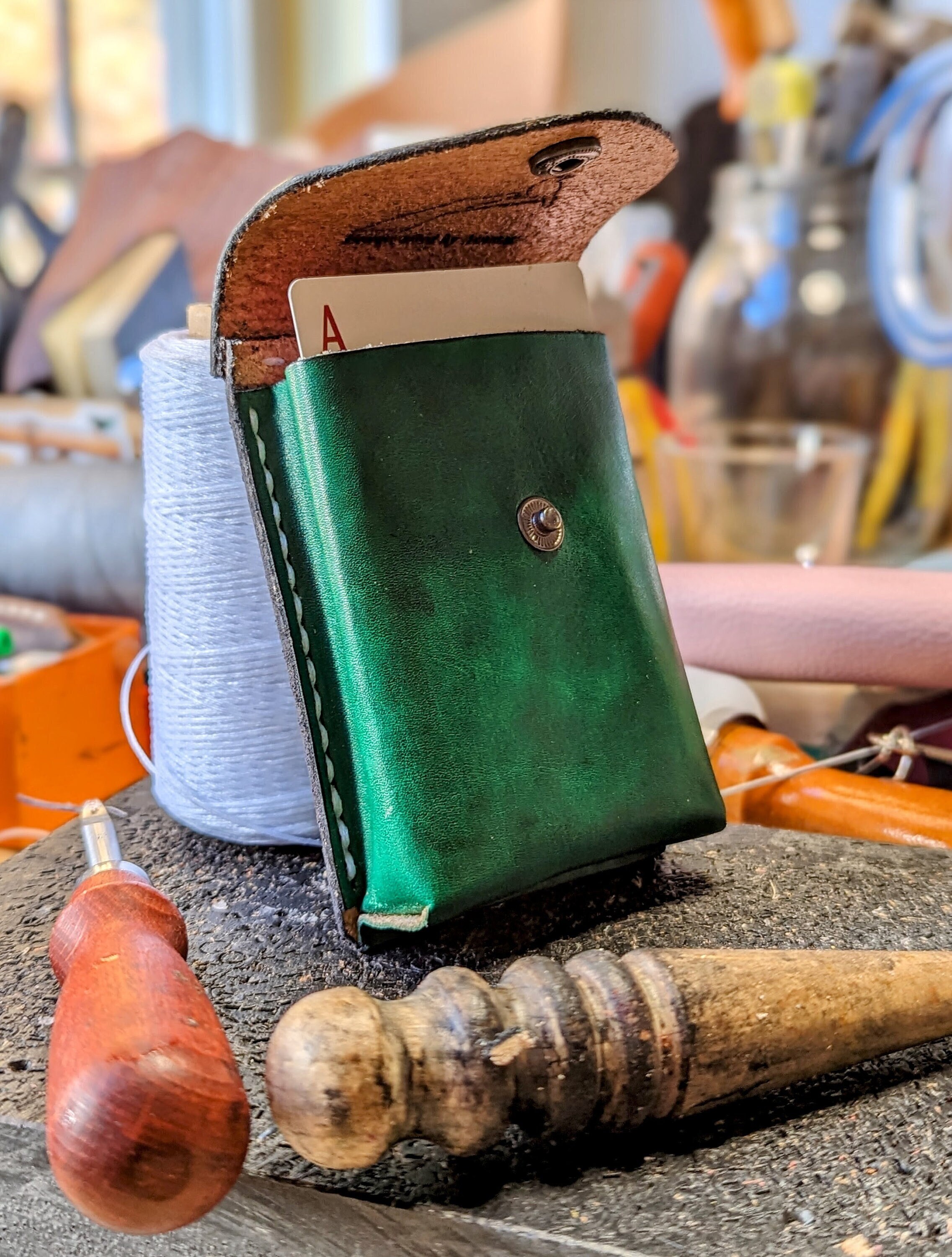 Leather Playing Cards Case Handmade 100% Genuine Leather - Etsy