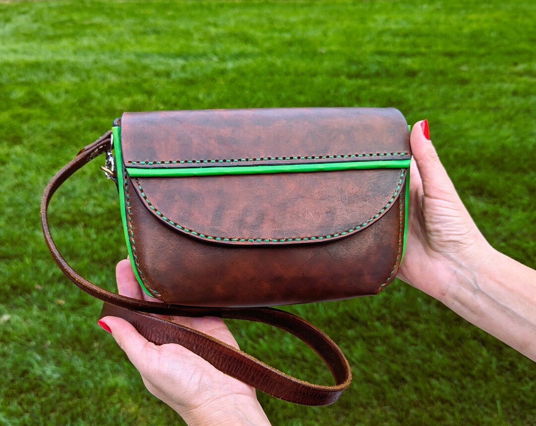 Real Handmade Leather Purse 100% Genuine Leather - Etsy