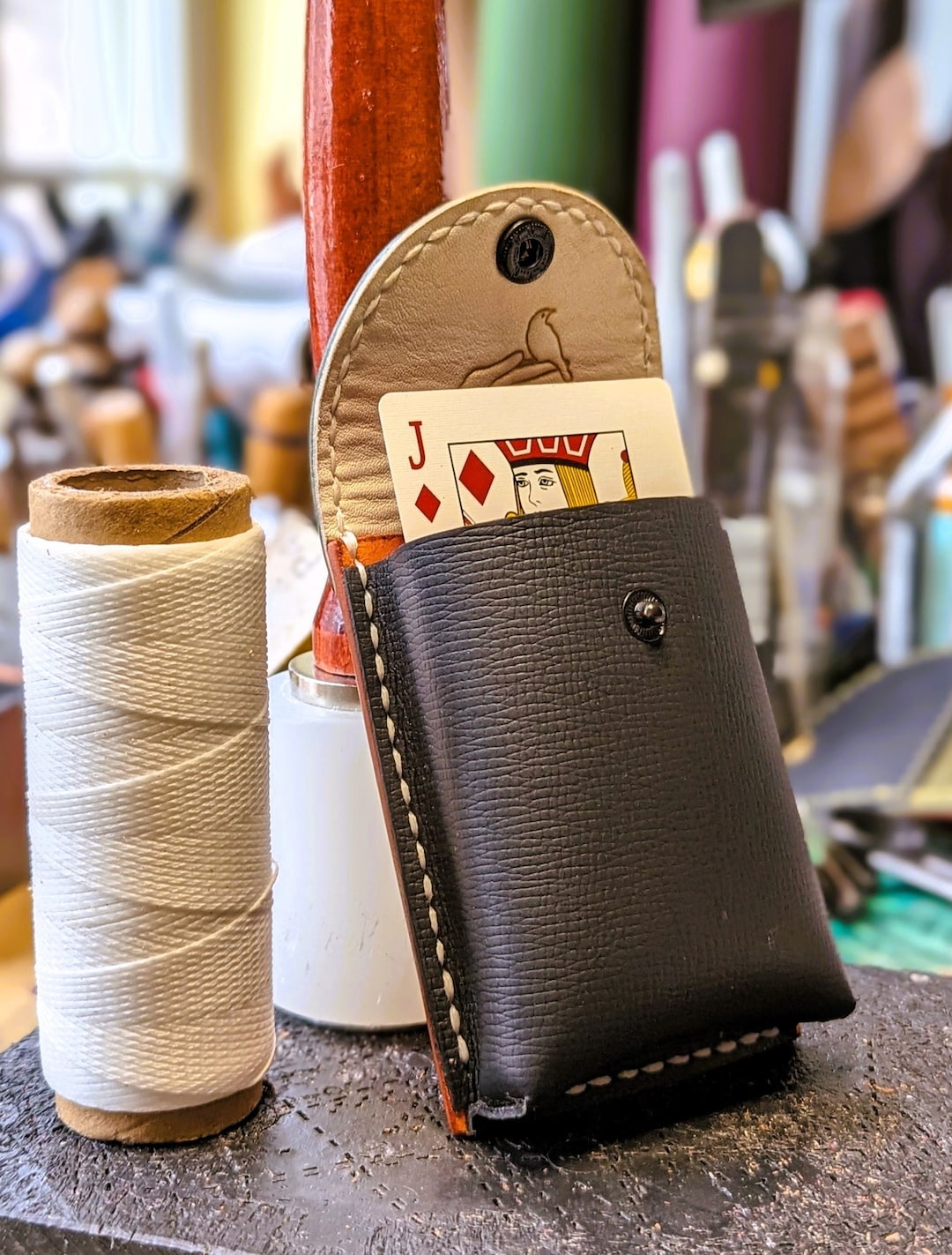 Leather Playing Cards Case 100% Handmade Genuine Leather - Etsy