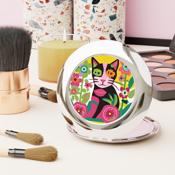 Cat Compact Mirror - Etsy