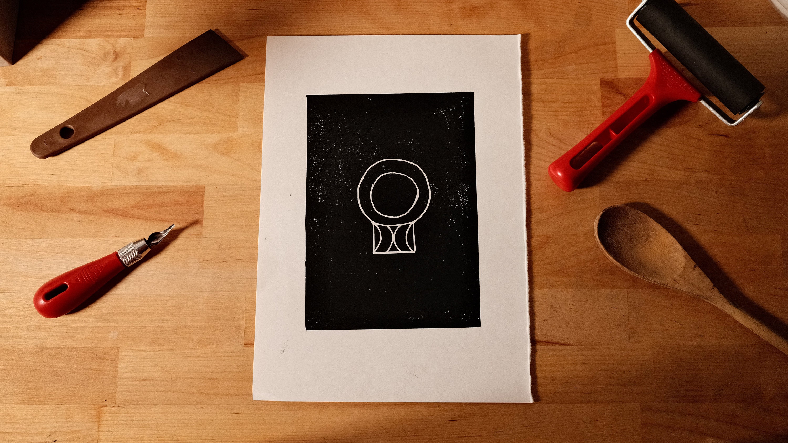 Pictish Sun Original Lino Cut Print - Etsy