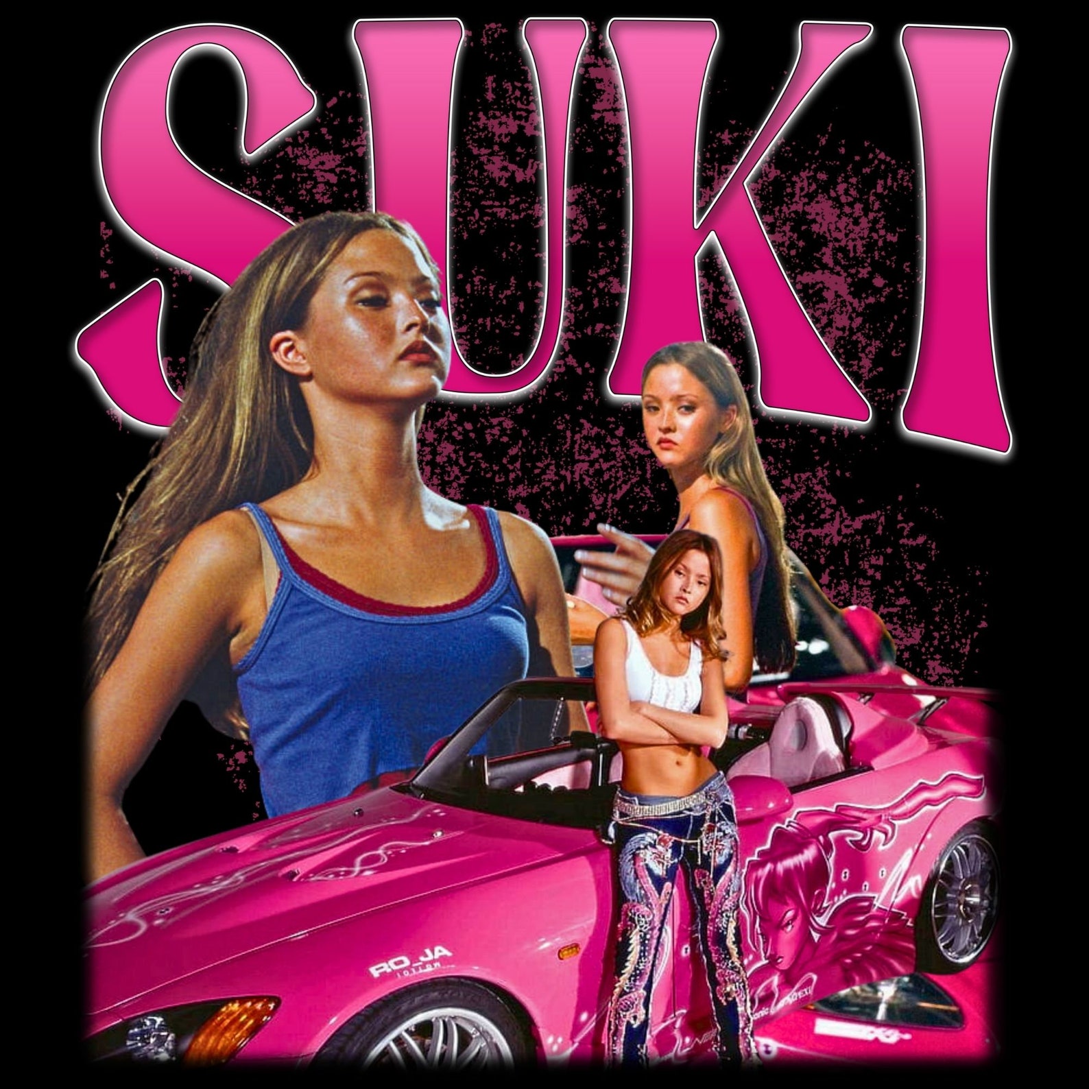 SUKI T Shirt Design. Png Digital 4500x5100 Px. 2 FAST 2 FURIOUS Retro ...