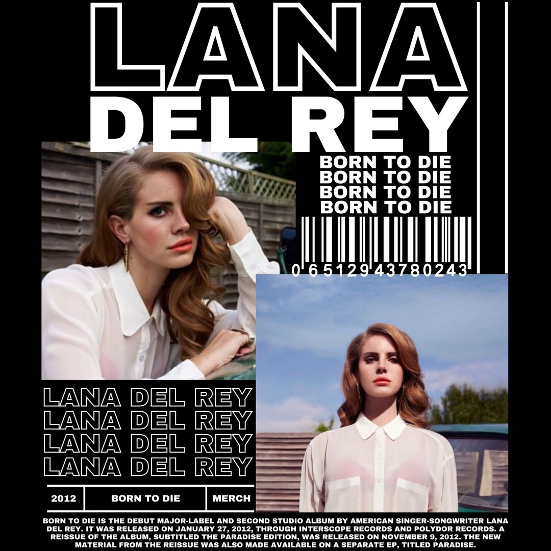 LANA DEL REY T Shirt Design. Png Digital 4500x5100 Px. Alternative ...