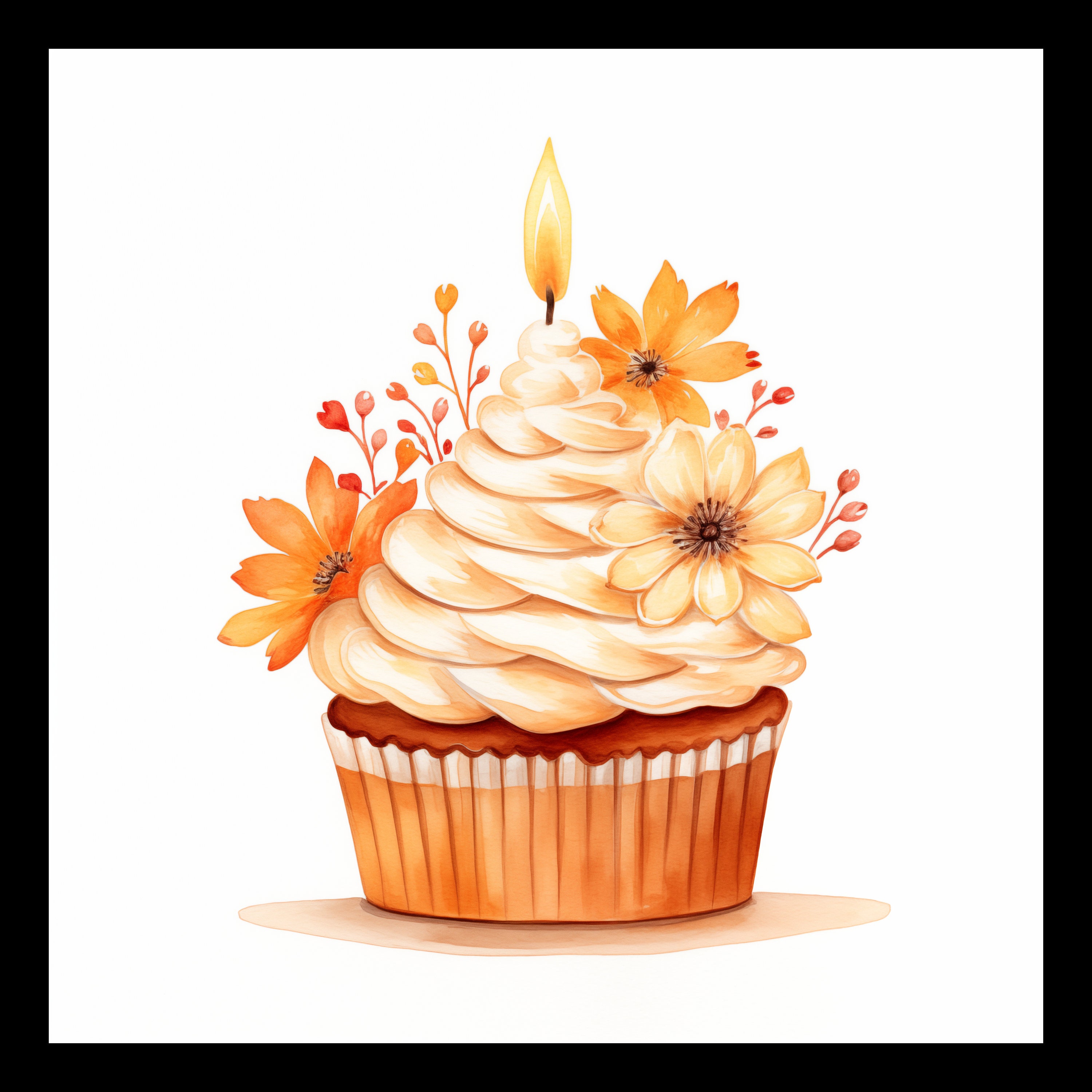 Boho Birthday Clipart 19 Jpgs, Cupcakes Clipart ,birthday Boho ...