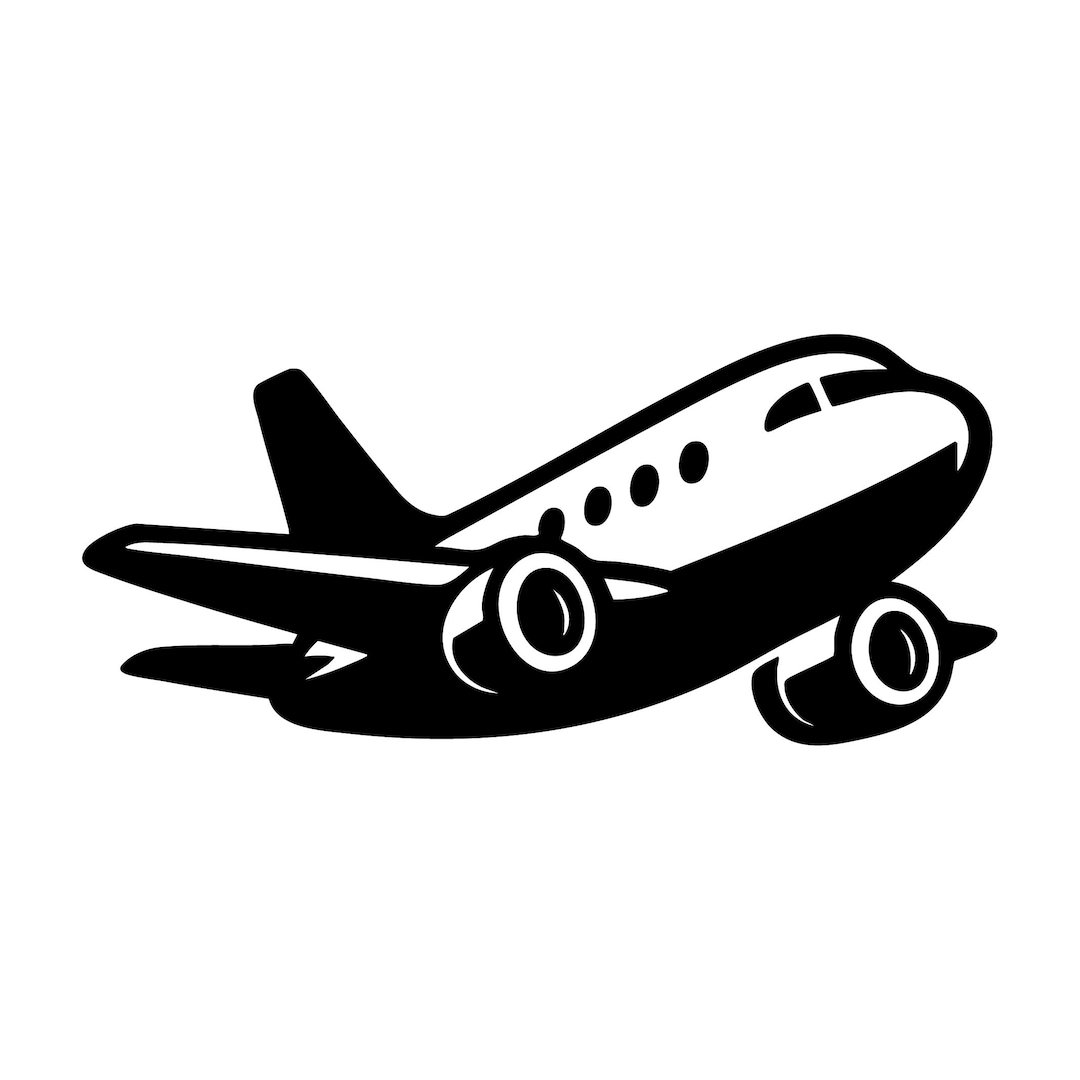 Airplane SVG: Travel Adventure Cut File (commercial Use) - Etsy