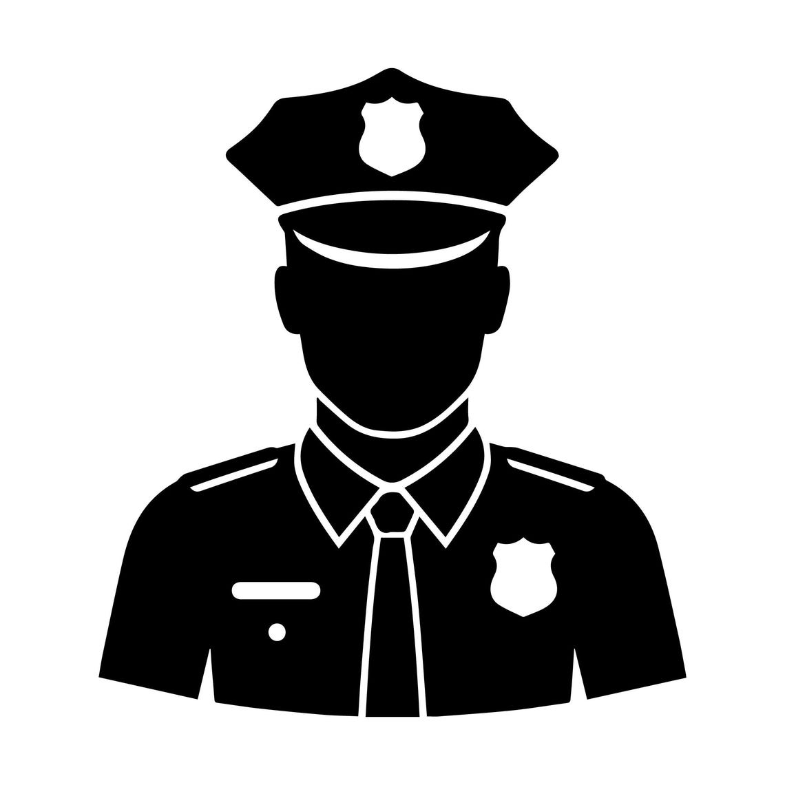 Police Officer SVG - Cop Law Enforcement Policeman Printable Clip Art ...