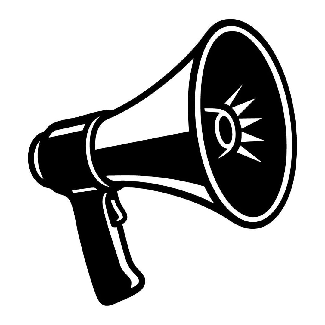 Megaphone SVG: Protest Speaker Clip Art (commercial Use) - Etsy