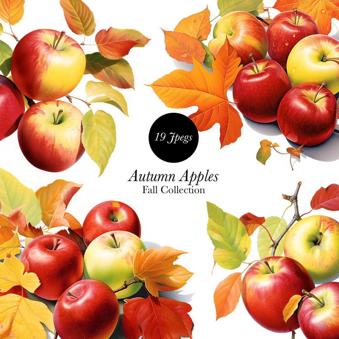 Autumn Apples Clipart Collection, Apples Autumn, Apples Autumn ...
