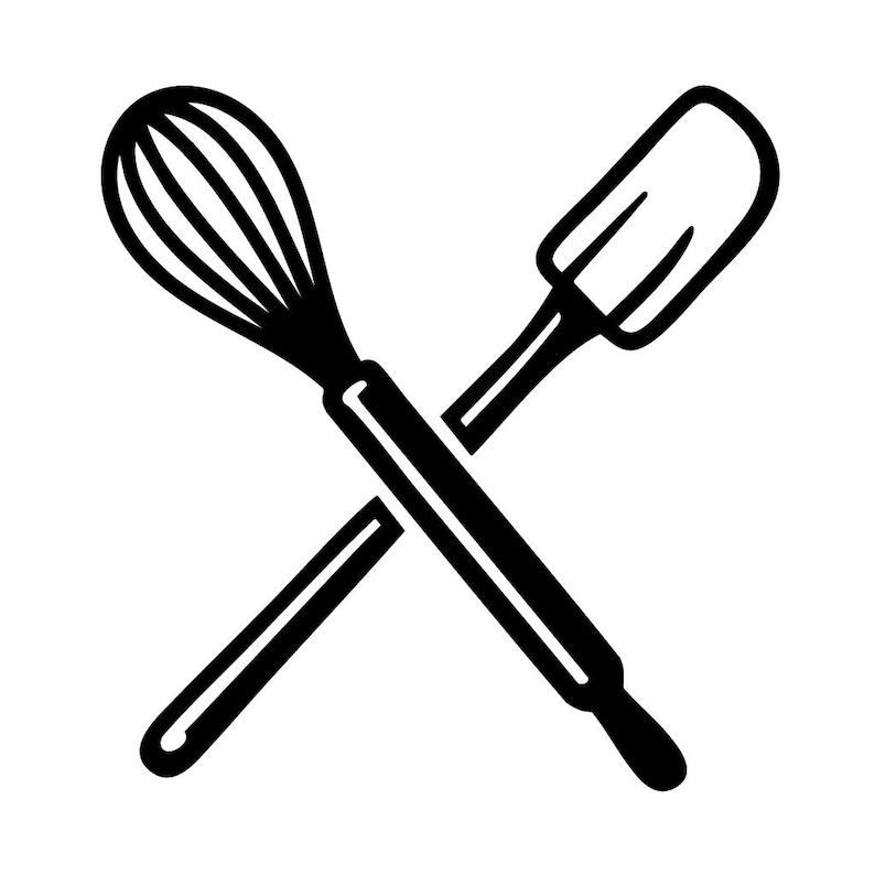 Baking Tools SVG: Whisk, Rolling Pin & Bowl Clipart (commercial Use) - Etsy