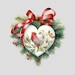 Christmas Hearts Clipart 8 Pngs, Hearts Clipart ,christmas Illustration ...