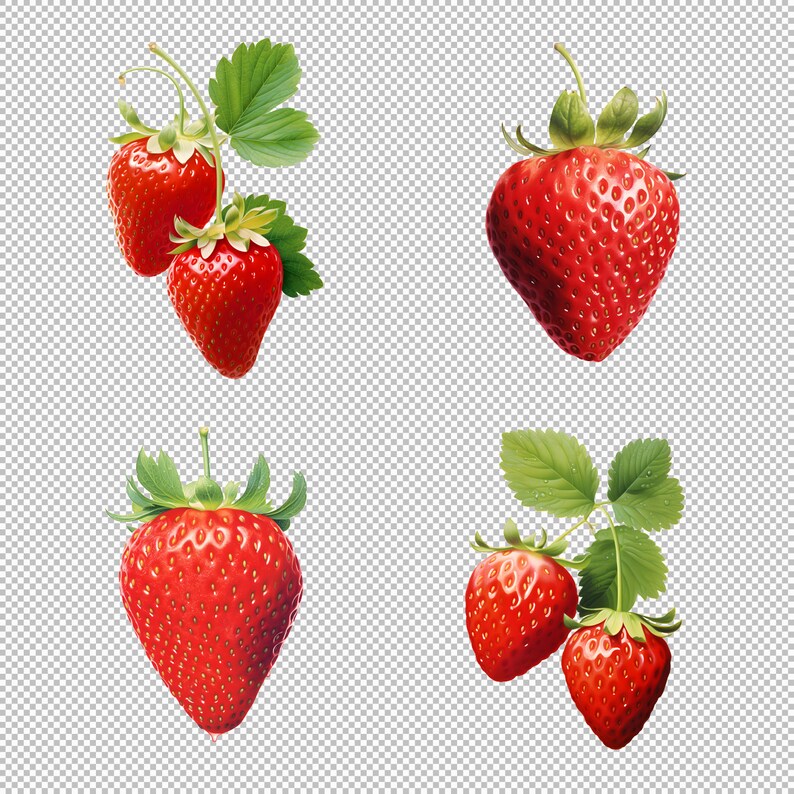 Strawberry Clipart Collection, Strawberries Illustration, Strawberry ...