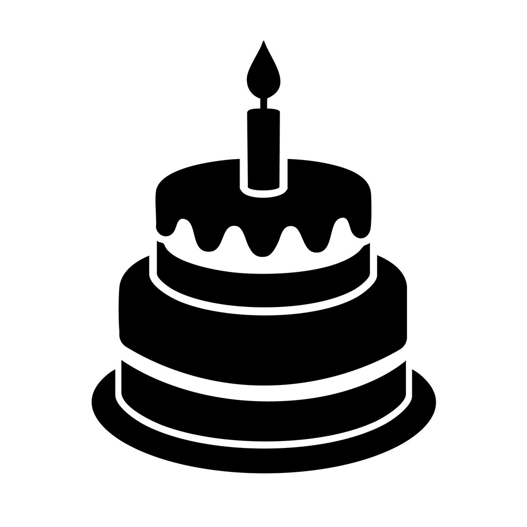Birthday Cake SVG: Celebration Party Clip Art (instant Download) - Etsy