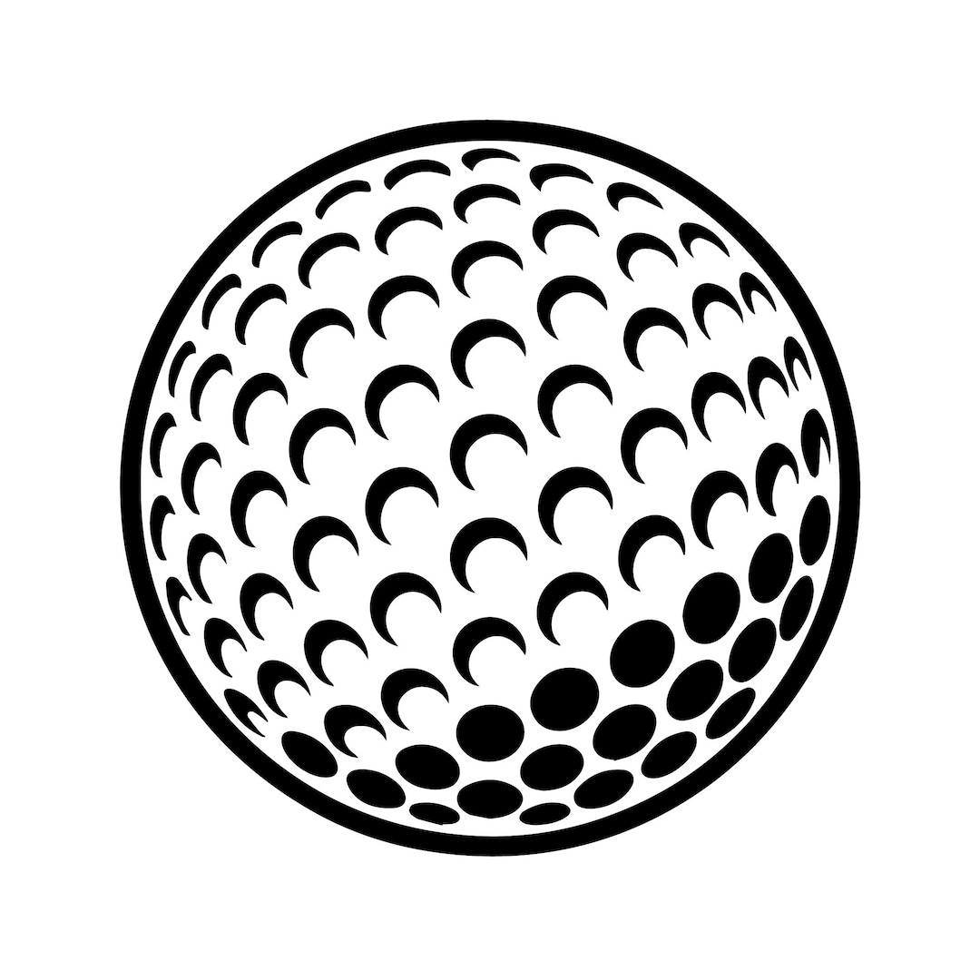 Golf Ball Silhouette SVG – Sports Clip Art (instant Download) - Etsy