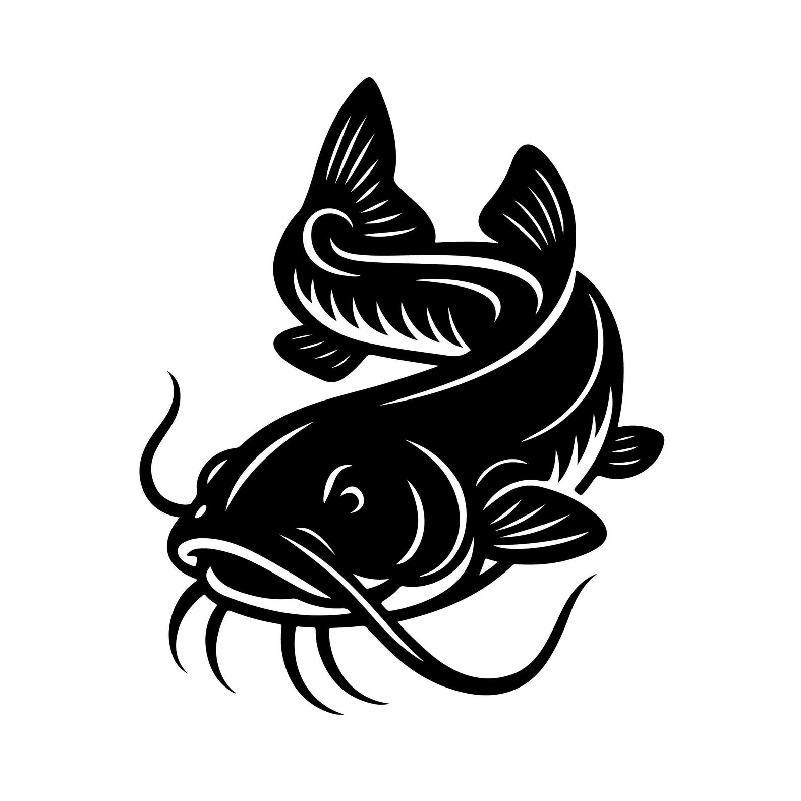 Catfish Illustration SVG – Freshwater Fish Cut File (commercial Use) - Etsy
