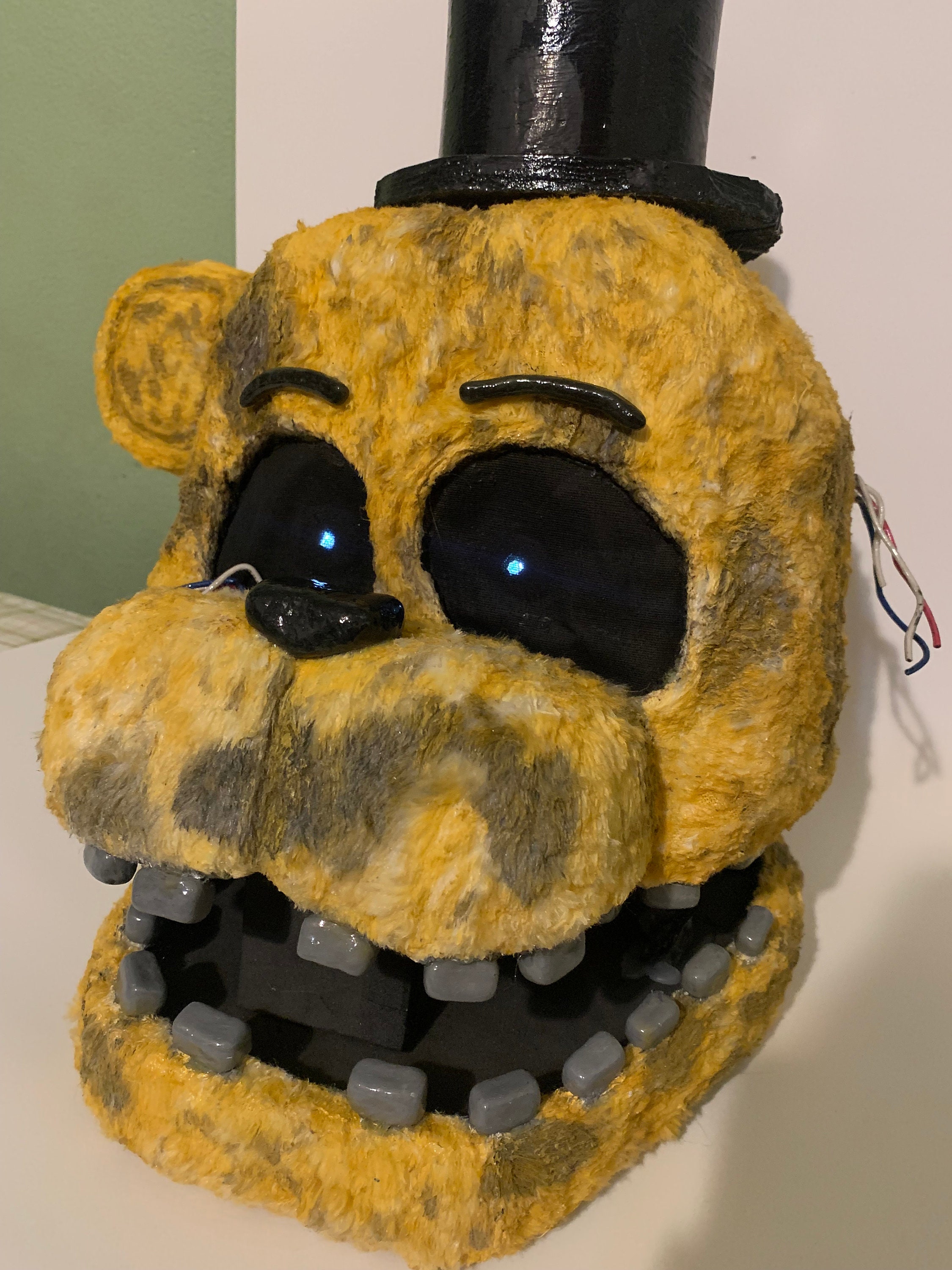 Withered Golden Freddy Cosplay Costume Head Mask - Etsy