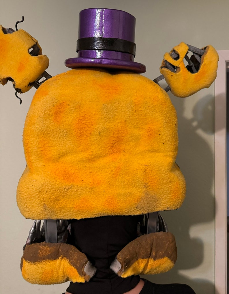 Nightmare Fredbear Cosplay Costume Head Mask Five Nights at Freddys 4 ...